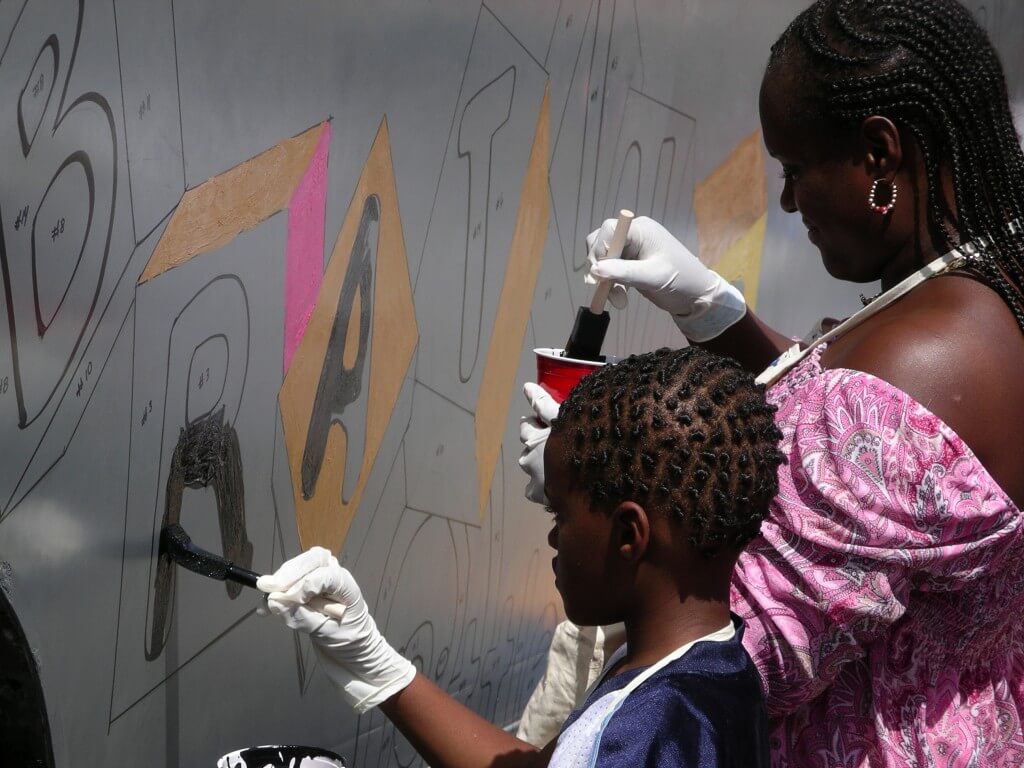 letter painting pair - Arts in Transit, Inc